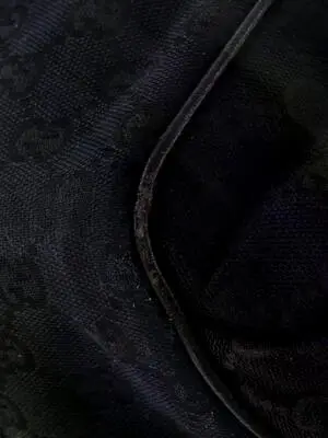 Gucci Gg Canvas Medium Tote Bag With Double Pocket Web Handle