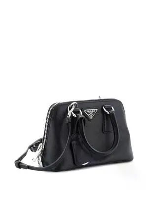 Prada Saffiano Leather Mini Crossbody Bag - Black