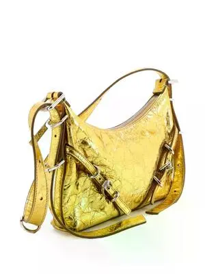 Givenchy Voyou Metallic Leather Mini Shoulder Bag - Gold
