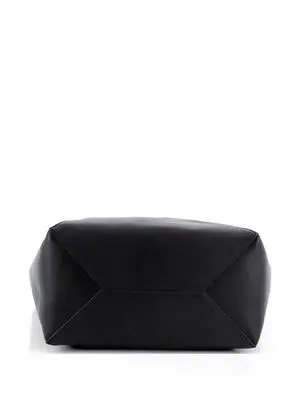 Loewe Puzzle Fold Leather Medium Tote Bag - Black