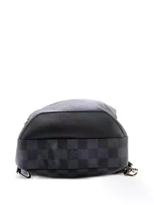 LOUIS VUITTON Avenue Sling Bag In Damier Graphite - Black