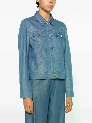 Karl Lagerfeld Embroidered Denim Jacket
