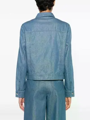 Karl Lagerfeld Embroidered Denim Jacket