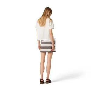 Miu Miu Striped Jersey Miniskirt