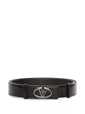 Valentino Garavani Leather Belt - Black