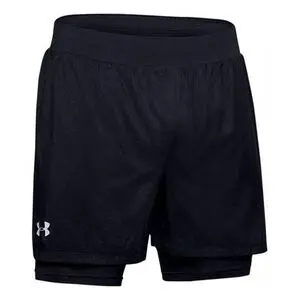 Under Armour Qualifier Speedpocket 2-in-1 Shorts - Black
