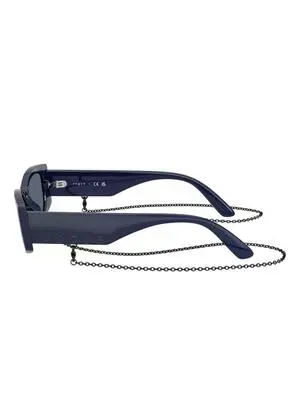 VOGUE EYEWEAR Rectangle Frame Chain Detail Sunglasses