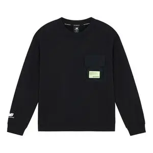 NEW BALANCE Cny Series 3d Pocket Sports Round Neck Pullover Hoodie - Black