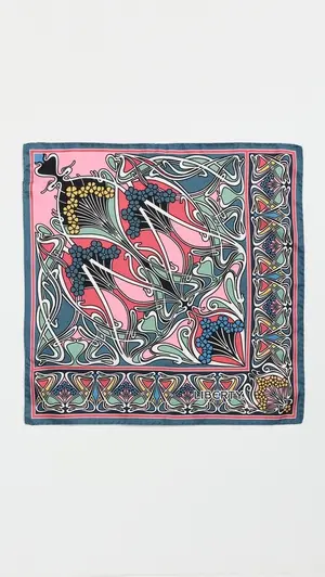Liberty Silk Twill Square Scarf - Pink