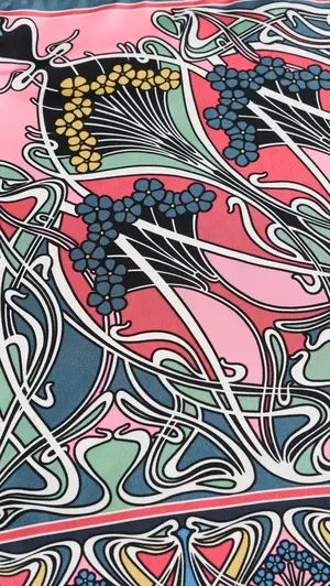 Liberty Silk Twill Square Scarf - Pink