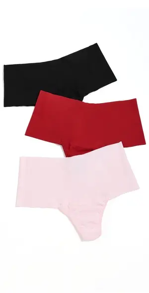 Hanky Panky Breathesoft High Rise Thongs 3 Pack - Bbpc