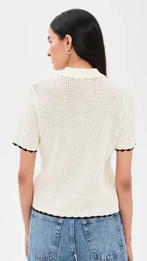 FRAME The Daybreak Polo Top