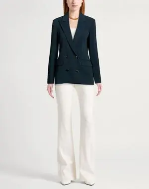 Patrizia Pepe Double-breasted Blazer In Midnight
