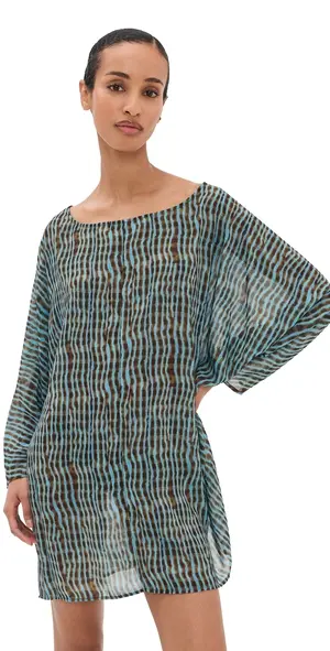 Staud Nour Mini Dress - Tidal Shell
