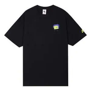 Nike X Olivia Kim Crossover Printing Round Neck Pullover Short Sleeve T-shirt - Black