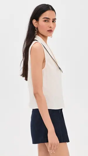 FRAME The Cabana Linen Top