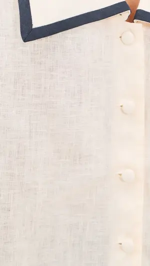 FRAME The Cabana Linen Top