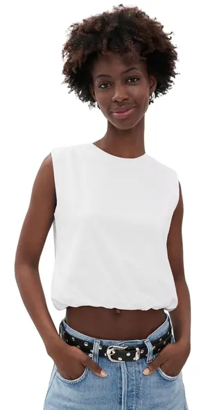 Rag & Bone Mica Bubble Top - White