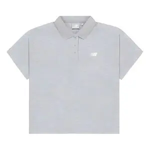 NEW BALANCE Short Sleeve Polo Shirt - Grey