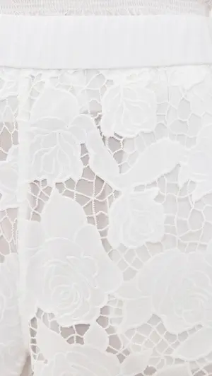L'Agence Laina Pull-on Eyelet Shorts