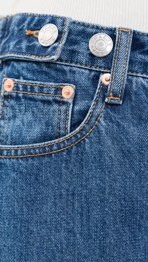 PARKE Adjustable Waist Denim Jeans