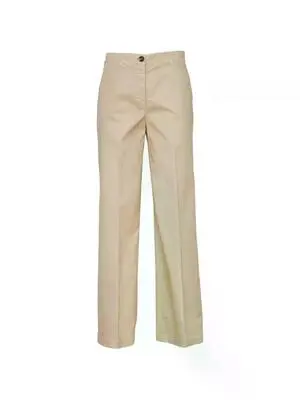 QL2 QUELLEDUE High-waisted Creased Wide-leg Trousers