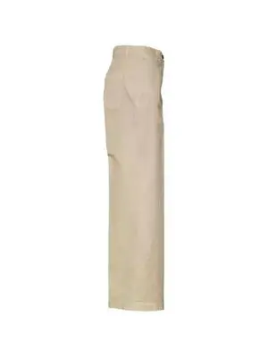 QL2 QUELLEDUE High-waisted Creased Wide-leg Trousers