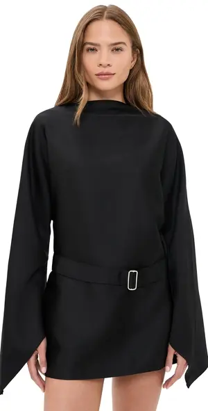 Lioness Touch Mini Dress - Noir