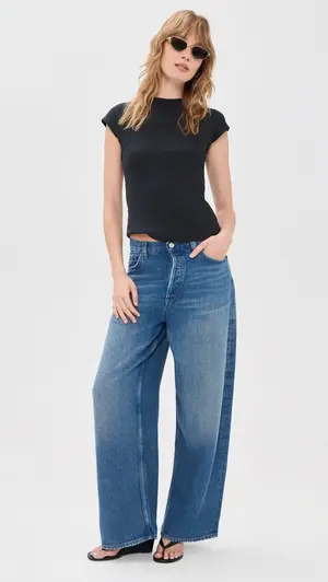 AGOLDE Rounded Baggy Jeans - Expression