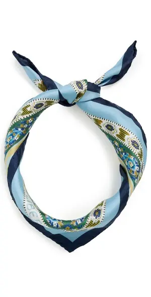 Liberty Prospect Trail Silk Scarf - Blue