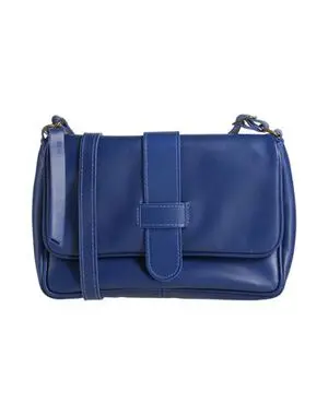 CORSIA Leather Crossbody Bag - Blue