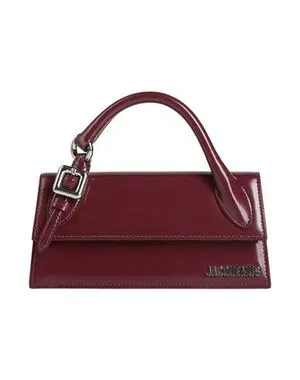 Jacquemus Chiquito Lungo Con Fibbia Handbag Burgundy Leather - Red