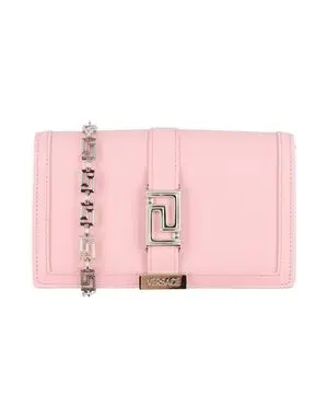 Versace Calfskin Wallet With Logo Appliqu