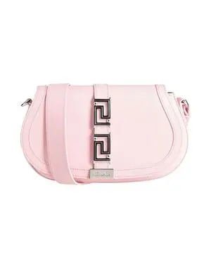 Versace Cross-body Bag In Calfskin And Lambskin - Pink