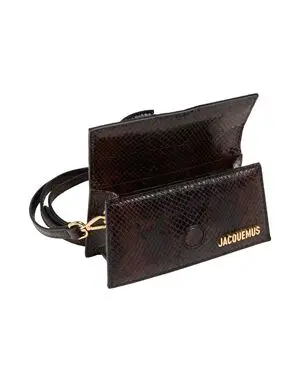 Jacquemus Dark Calfskin Textured Leather Minaudière Bag