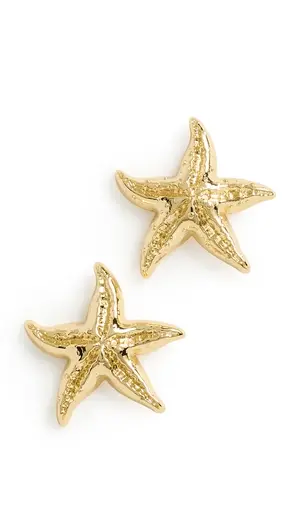 Lele Sadoughi Starfish Button Earrings