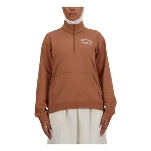 NEW BALANCE Sportswear Quarter Zip Top - Brown