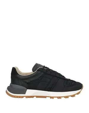 MAISON MARGIELA Sneakers Size Leather, Textile Fibers - Black