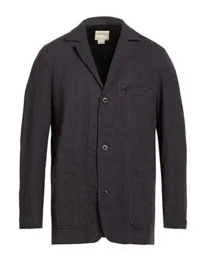 Crossley Blazer Charcoal Size Cotton, Linen - Grey