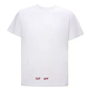Off-White Short Sleeve T-shirt With Back Logo Detail - White