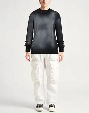 DISCLAIMER Cotton Tie-dye Mock Neck Sweater
