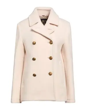 SEALUP Pea Coat In Emerald Wool And Polyamide