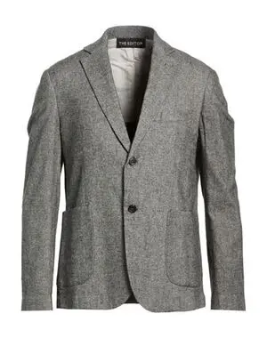 THE EDITOR Blazer Size Cotton, Viscose, Polyester, Elastane - Grey