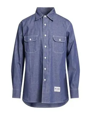 MOORER Denim Shirt Size Cotton - Blue