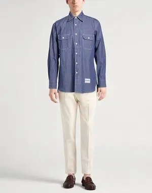 MOORER Denim Shirt Size Cotton