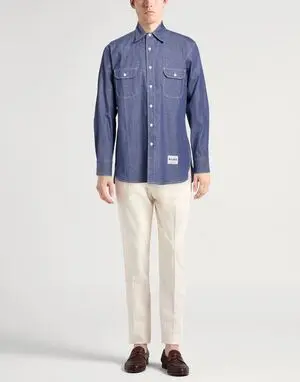 MOORER Denim Shirt Size Cotton