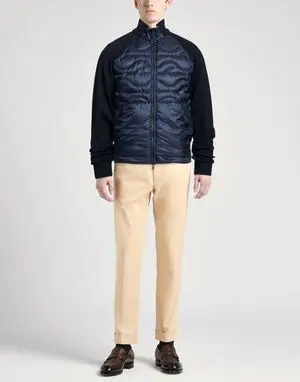 Paul & Shark Down Virgin Wool And Acrylic Zip-up Jacket - Navy