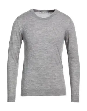 DANIELE ALESSANDRINI Merino Wool Crewneck Sweater - Grey