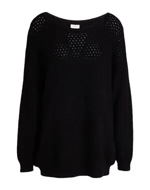 OLTRE Sweater Size Viscose, Polyester, Polyamide - Black