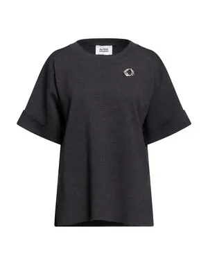 Alpha Studio Merino Wool Mélange Crewneck Sweater With Brooch Detail